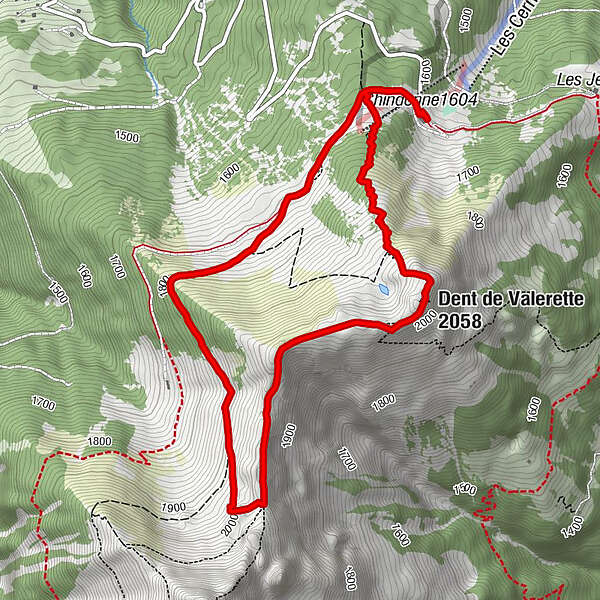 Auberge de Chindonne - Chindonne - Dent de Valerette - BERGFEX ...