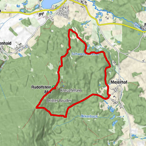 Rudolfstein - BERGFEX - Wanderung - Tour Bayern
