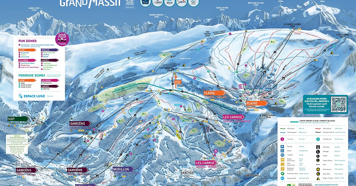 BERGFEX: Ski resort Sixt-Fer-à-Cheval / Le Grand Massif - Skiing ...