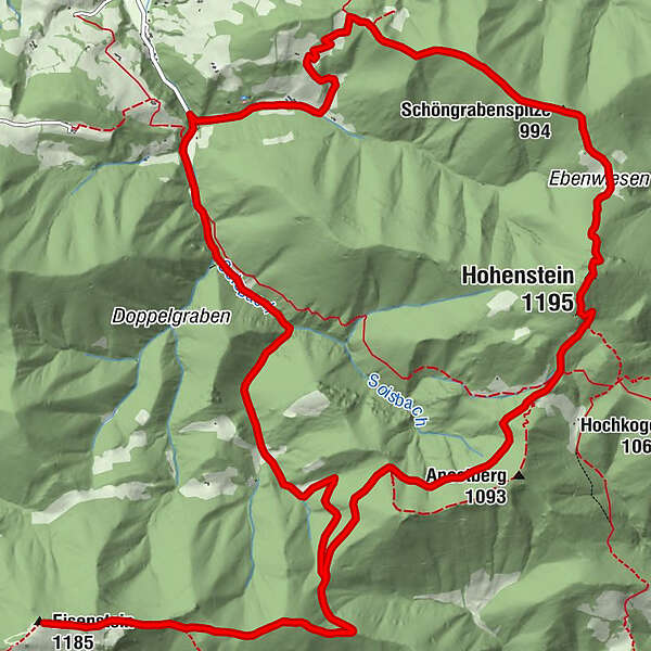 Prinzbach - Hohenstein - Eisenstein - Gemeinde Türnitz - BERGFEX ...