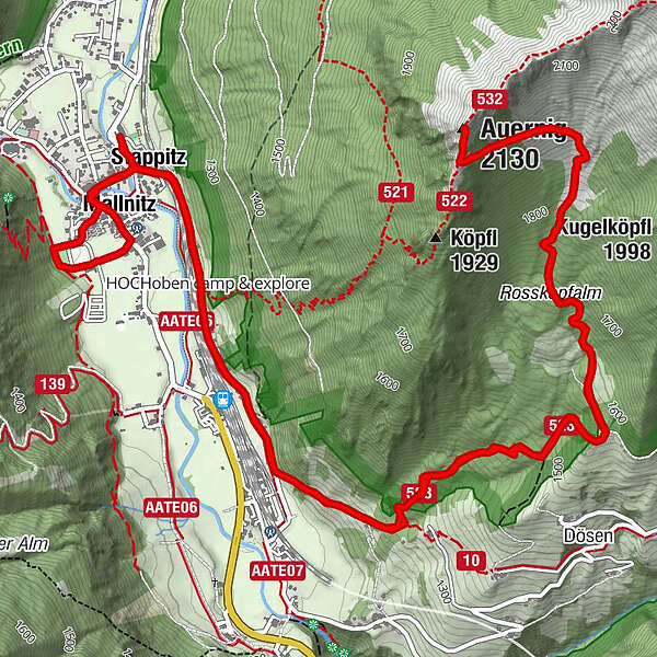 Mallnitz - Stappitz - Auernig - BERGFEX - Wanderung - Tour Kärnten