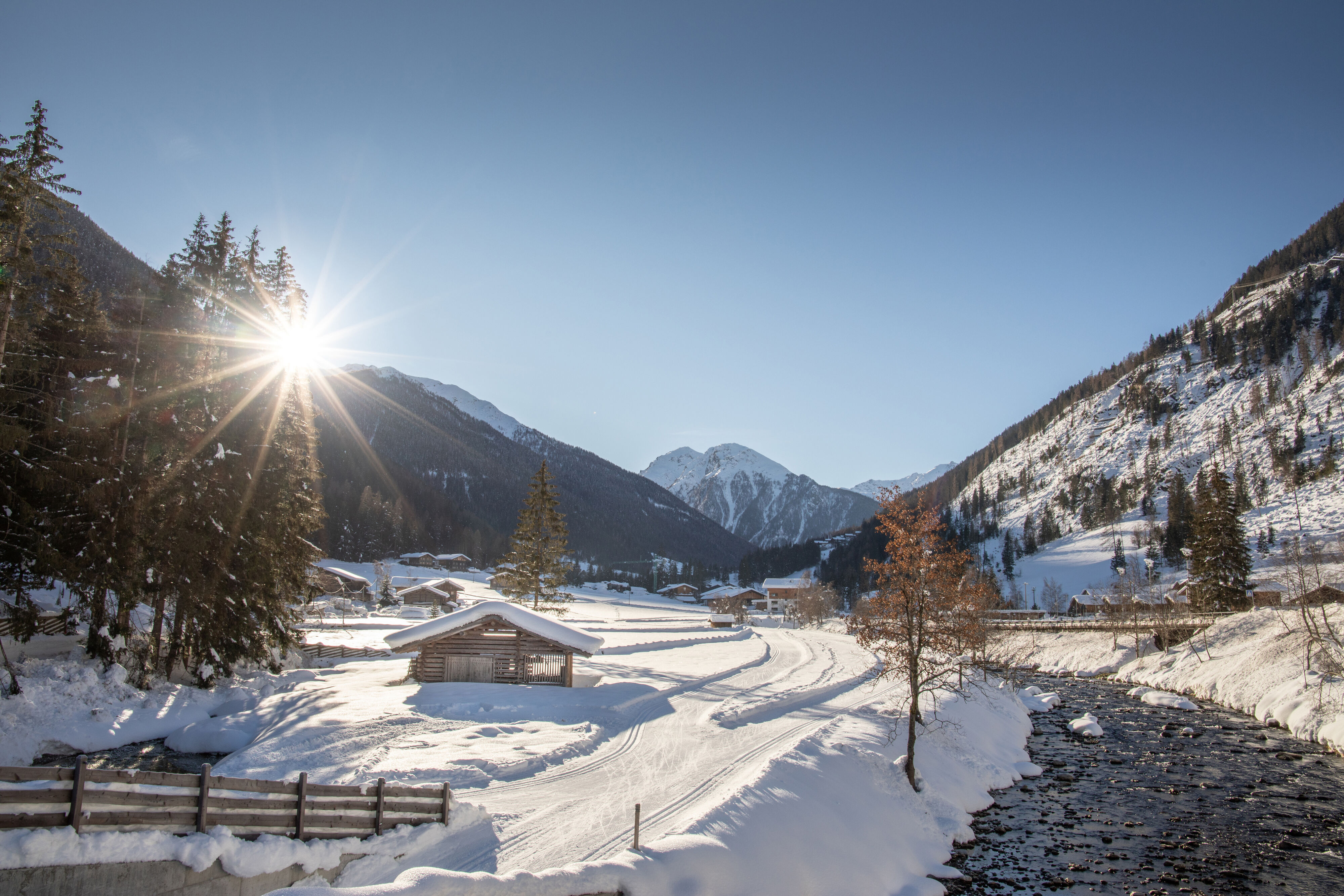 BERGFEX: Plan des pistes Schwemmalm / Ultental: Ski de fond Schwemmalm ...