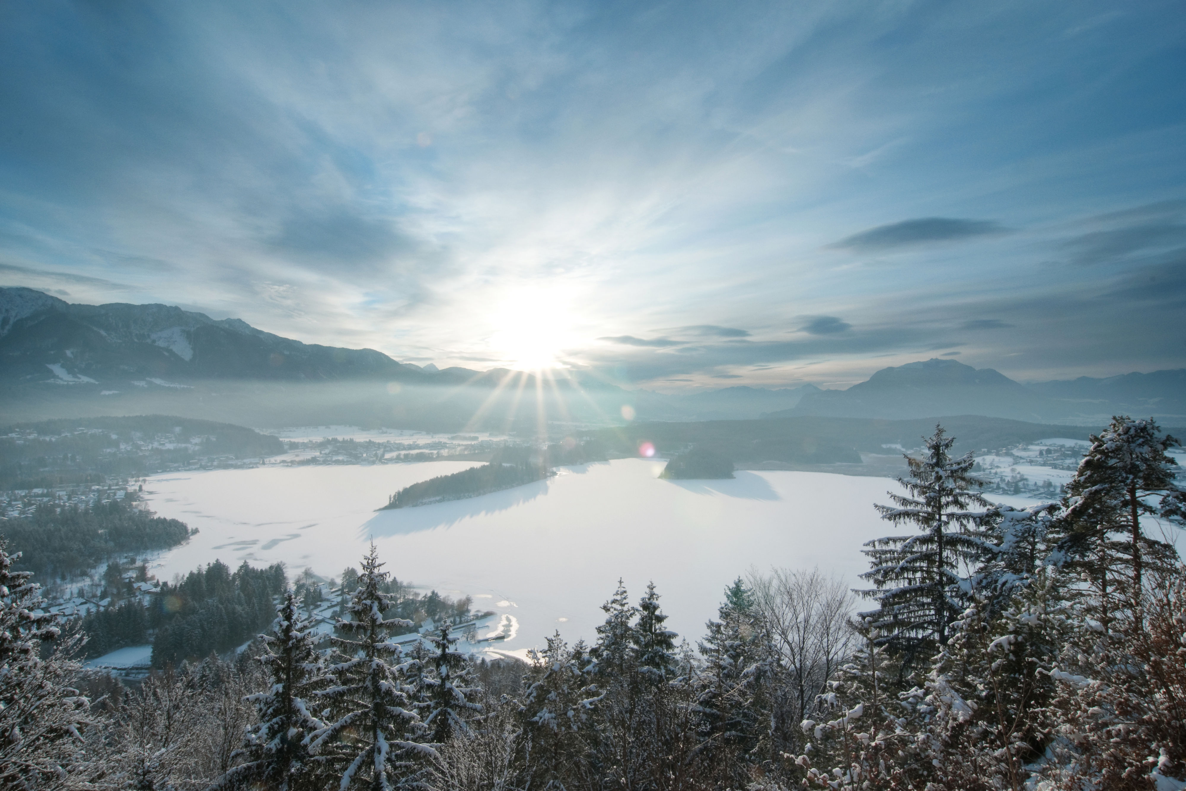 BERGFEX: Loipenplan Faaker See: Langlaufen Faaker See