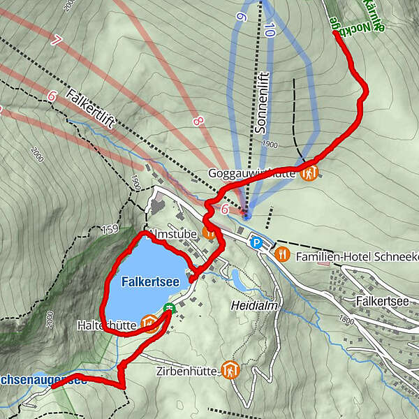 Falkertsee/ Heidialm - BERGFEX - Wanderung - Tour Kärnten
