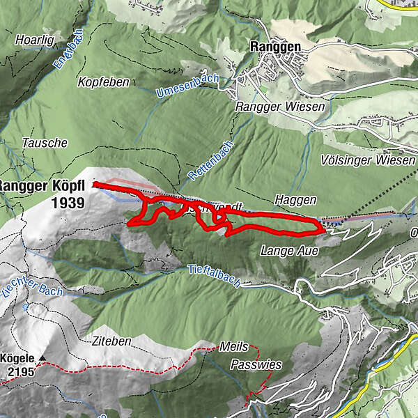 Gemeinde Inzing - Rangger Köpfl - Sulzstich - Gemeinde Oberperfuss ...