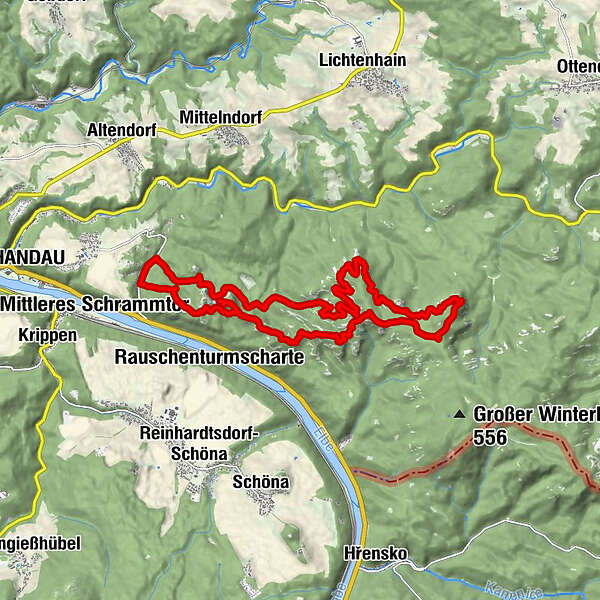 Obere Affensteinpromenade - BERGFEX - Wanderung - Tour Sachsen