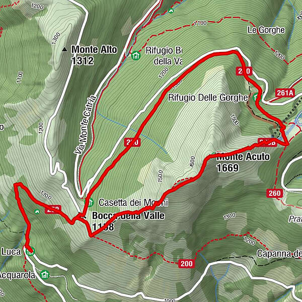 Bivacco Fonte Luca - Bocca della Valle - Monte Acuto - Casetta dei ...