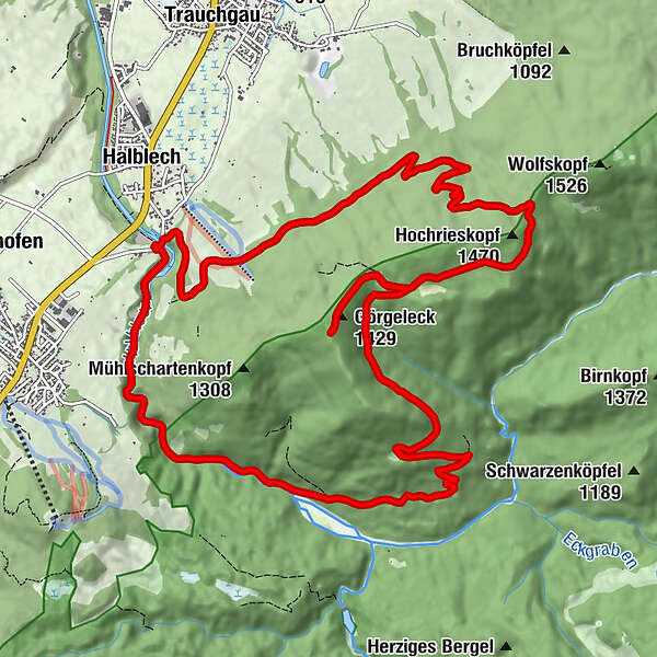 Halblech - Görgeleck - BERGFEX - Wanderung - Tour Bayern