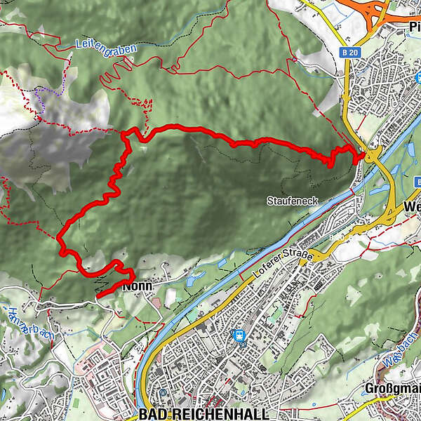Piding - Fuderheustein - Fuderheuberg - Nonn - BERGFEX - Wanderung ...