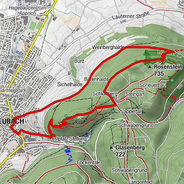 Lautern - Das Haus - Rosenstein - Heubach - BERGFEX - Wanderung - Tour ...
