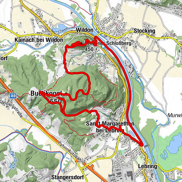 Lebring-Sankt Margarethen - Buchkogel - Wildoner Schloßberg - Wildon ...