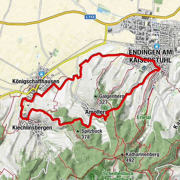 Endingen - Rundweg durch die Stadtteile - BERGFEX - Wanderung - Tour ...