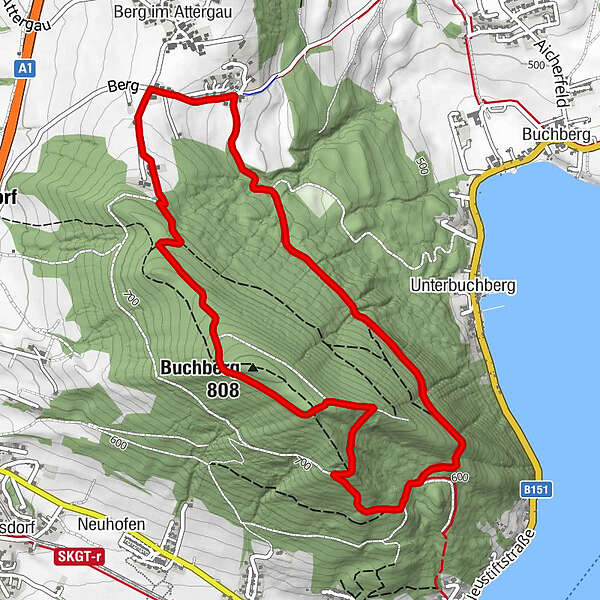 Sankt Georgen im Attergau - Buchberg - BERGFEX - Wanderung - Tour ...