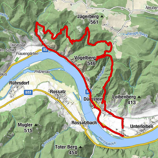 Rundwanderung Wachau - BERGFEX - Wanderung - Tour Niederösterreich