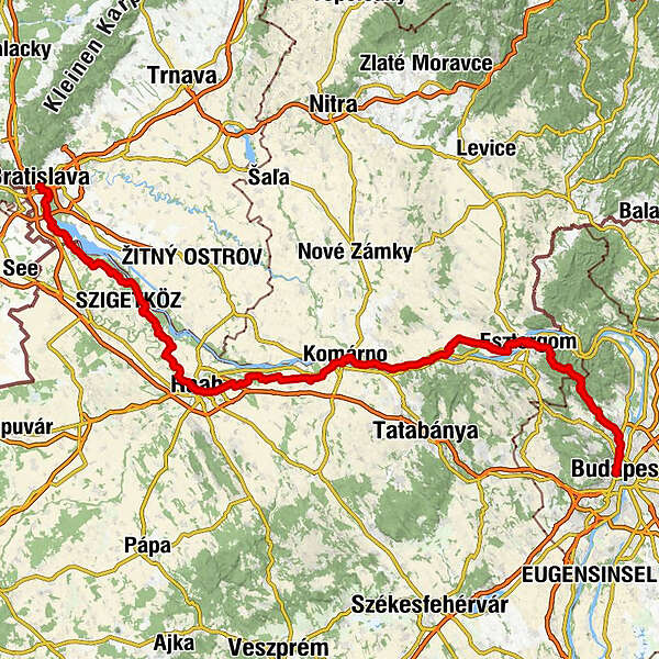 Sultans Trail Section 2: Bratislava – Budapest (241 km) - BERGFEX ...