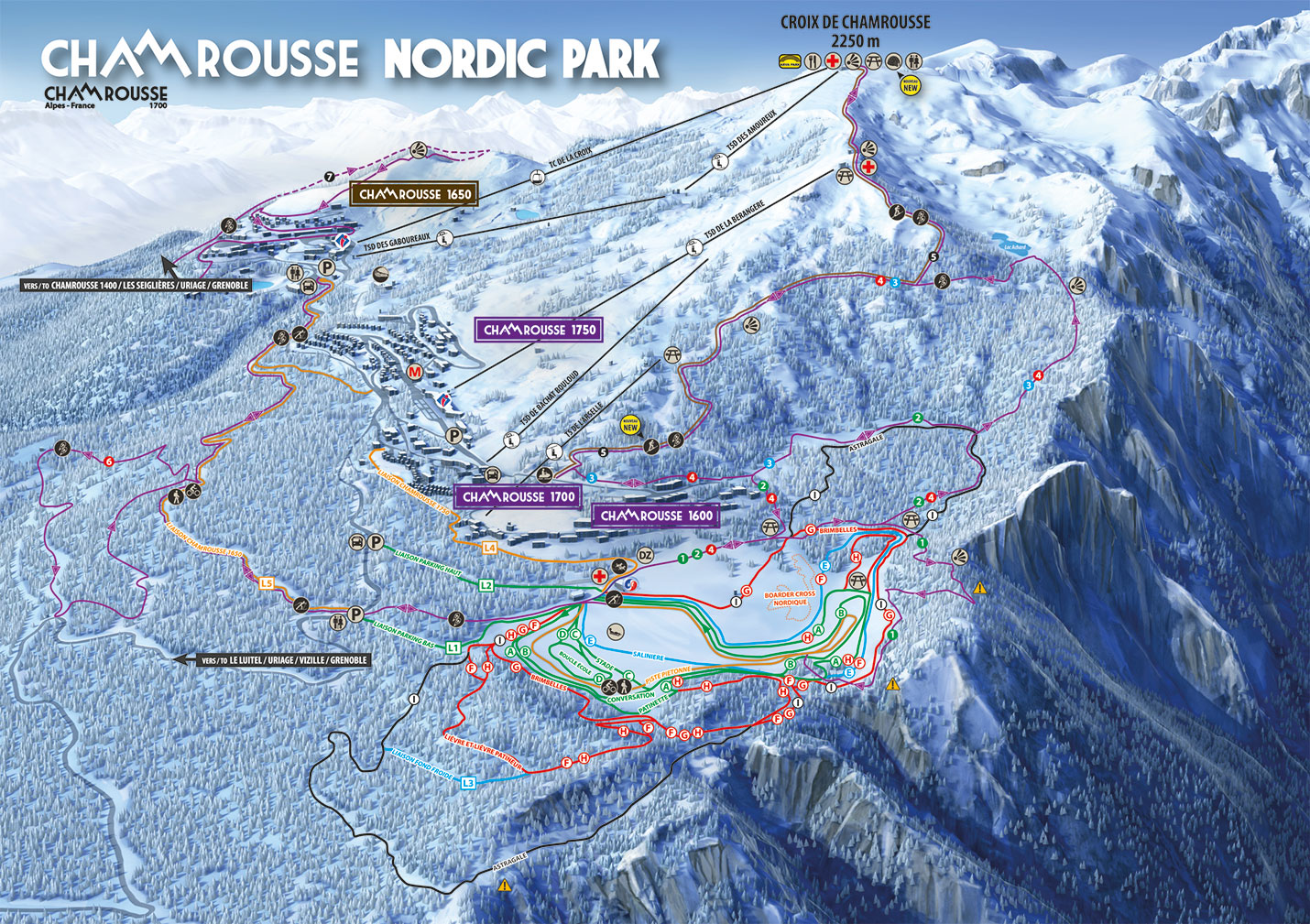 Plan Des Pistes De Chamrousse – Forfait Chamrousse – PZWK