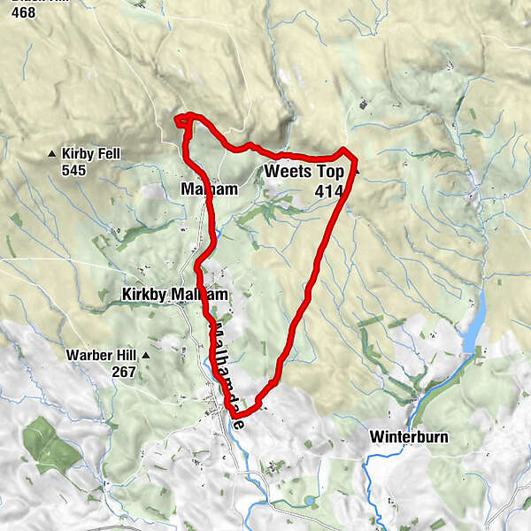 Malham - Hanlith - Kirkby Malham - Weets Top - BERGFEX - Wanderung ...