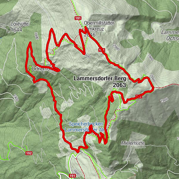 Granattor, Obermillstätter Almkreuz, Millstatt, Kärnten - BERGFEX ...