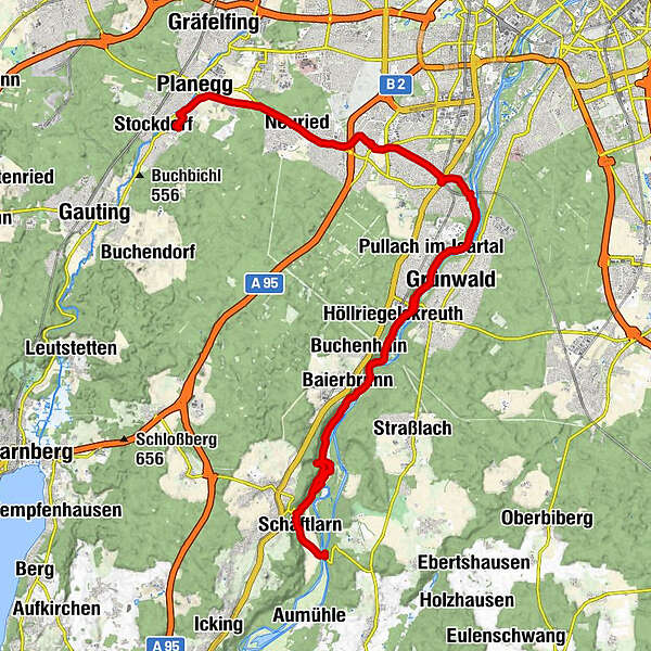 Isar Trails - BERGFEX - Wanderung - Tour Bayern