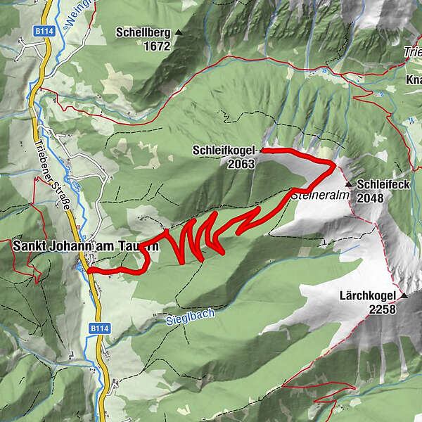 Sankt Johann am Tauern - Schleifkogel - BERGFEX - Wanderung - Tour ...