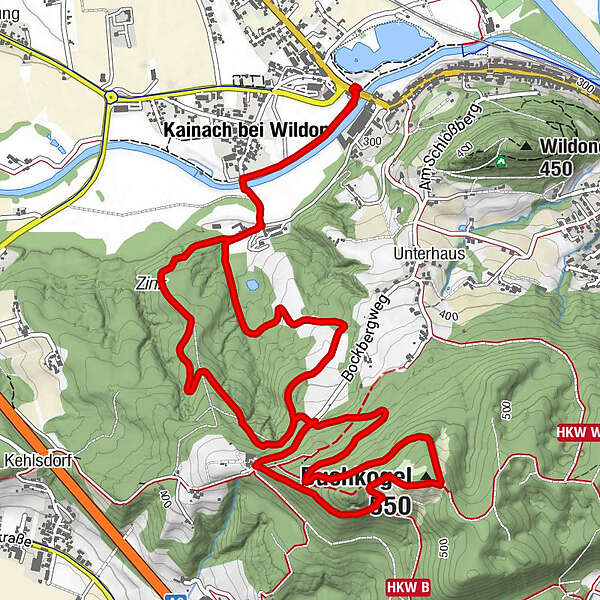 Wildon - Kainach bei Wildon - Buschenschank Bockmoar - Buchkogel ...