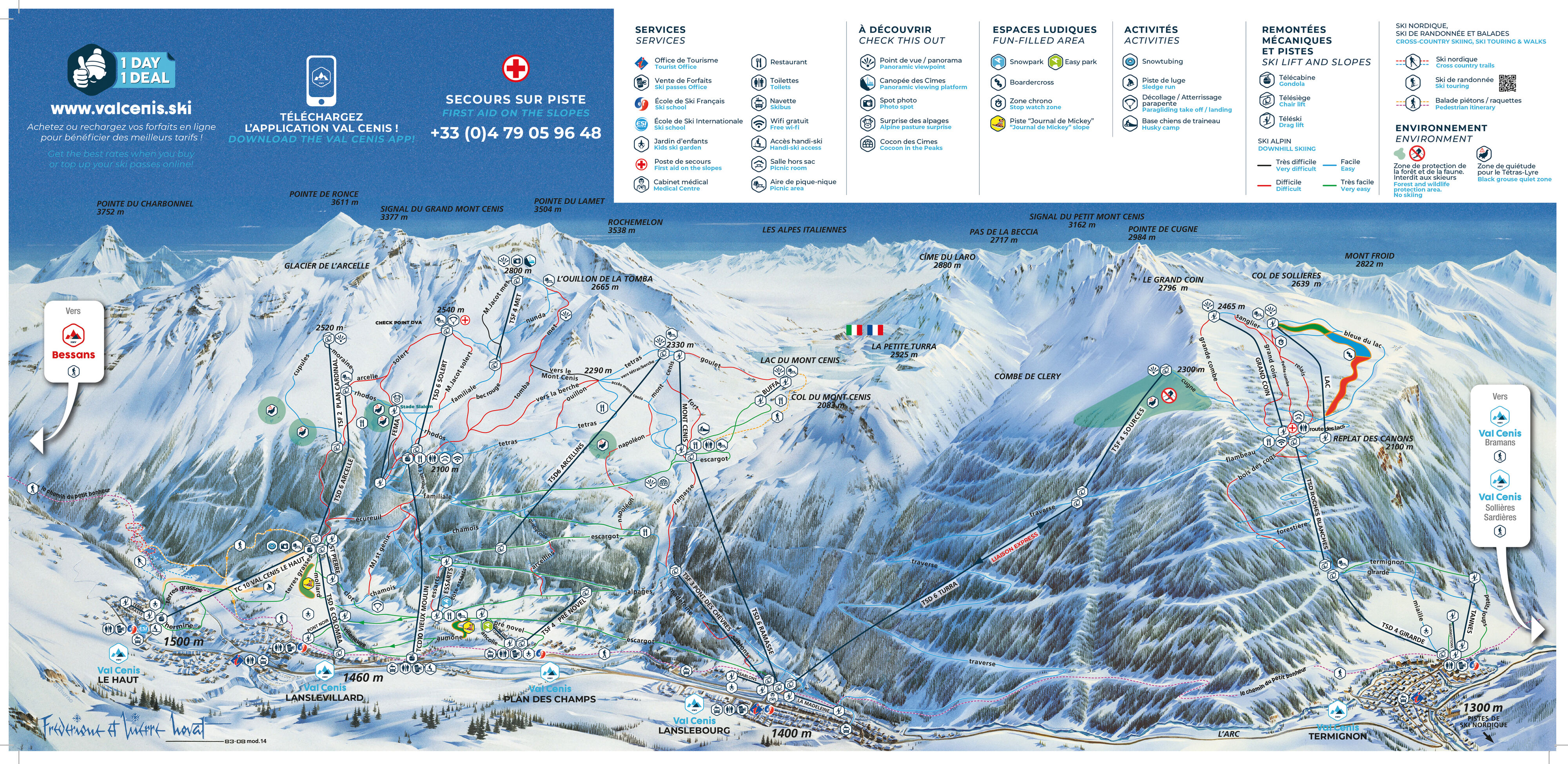 BERGFEX: Ski resort Val Cenis - Skiing holiday Val Cenis