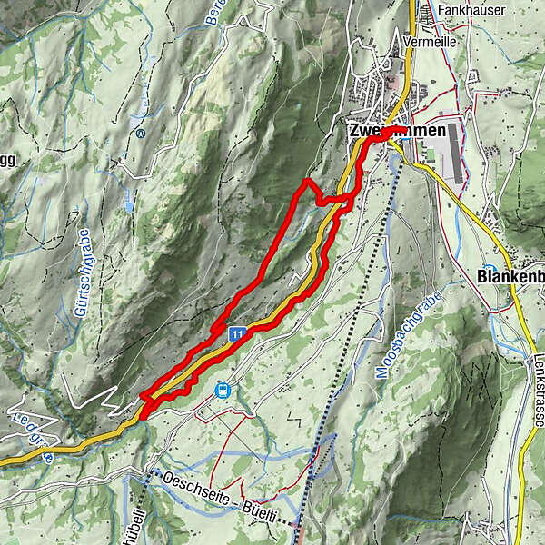 Zweisimmen - Brasserie Zur Simme - Reichenstein - BERGFEX - Wanderung ...