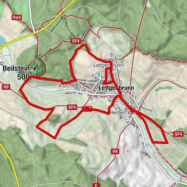 Jossaquelle - Beilstein - Sudetenhof - Znaimer Hof - BERGFEX ...