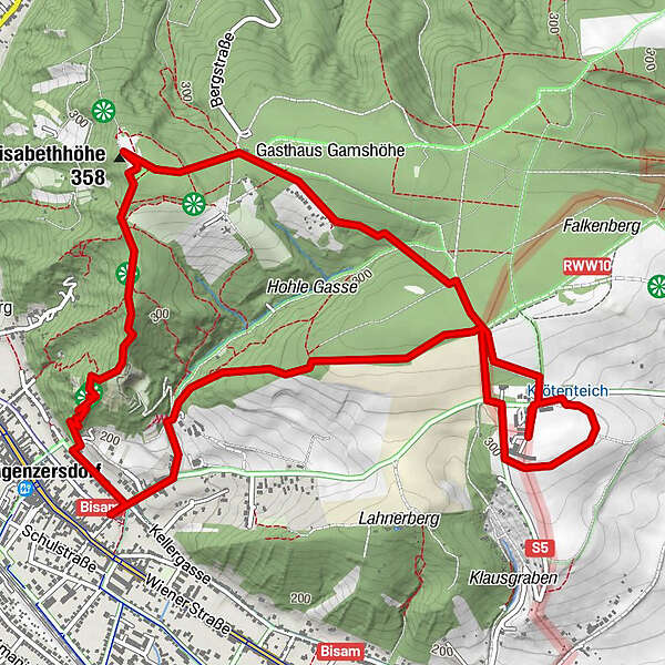 Rundwanderung zum Sender und retour - BERGFEX - - Túra Dolné Rakúsko