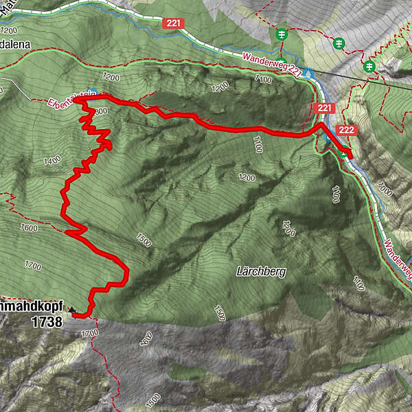 Absam, Tirol; Hochmahdkopf über Eibental und Jägersteig - BERGFEX ...