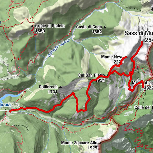 Rifugio Fonteghi - Col San Pietro - Monte Neva - Rifugio Bruno Boz ...
