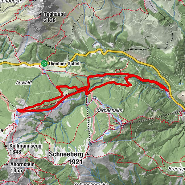 Mühlbach am Hochkönig ski tour - BERGFEX - Skitour - Tour Salzburger Land