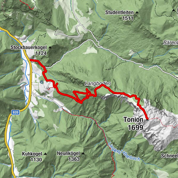 Gasthof Eder - Tonion - Tonionhütte - Fallenstein - BERGFEX - Wanderung ...