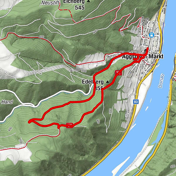 Aggsbach Markt - Glatzberg - BERGFEX - Wanderung - Tour Niederösterreich