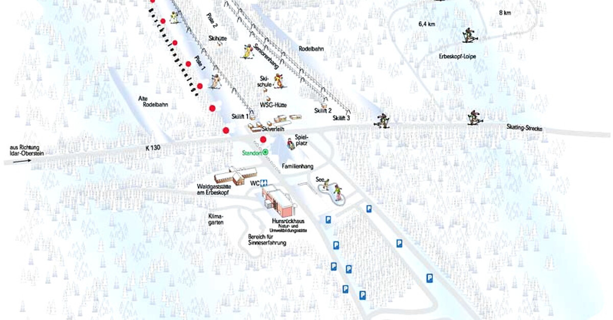 BERGFEX: Loipenplan Erbeskopf bei Thalfang: Langlaufen Erbeskopf bei ...