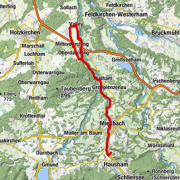 Radtour Hausham - Valley - BERGFEX - Wanderung - Tour Bayern