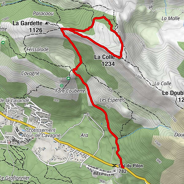 Col du Pilon - La Colle - BERGFEX - Wanderung - Tour Provence-Alpes ...