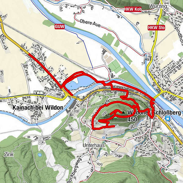 Kainach bei Wildon - Wildon - Wildoner Schloßberg - BERGFEX - Wanderung ...