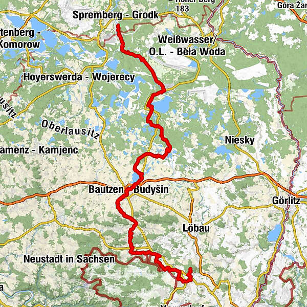 Walddorf - Dreifaltigkeitskirche - Flinz - Spremberg - Grodk - BERGFEX ...