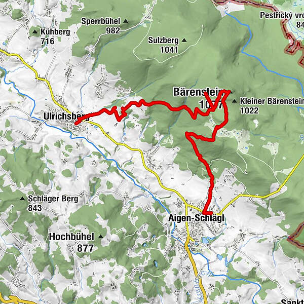 Ulrichsberg - Bärenstein - Gasthaus Panyhaus - Aigen-Schlägl - BERGFEX ...