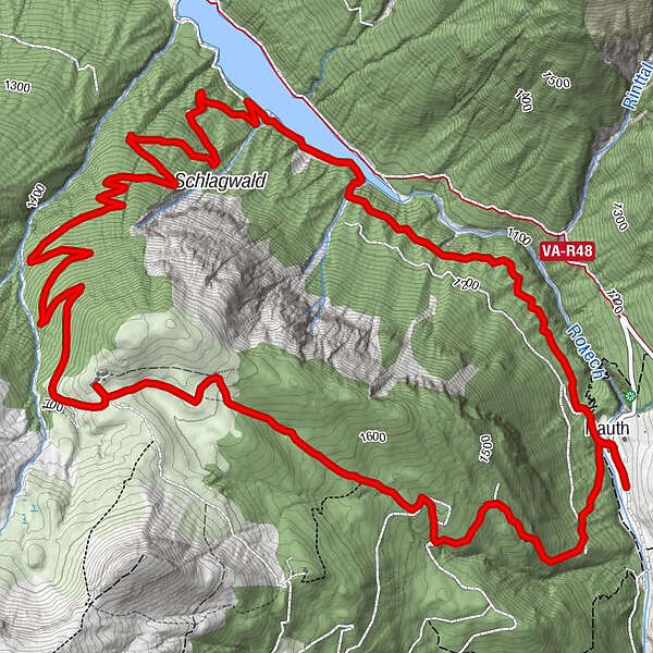 Rinnen - Rotlech stausee - Raaz Alpe - BERGFEX - Wanderung - Tour Tirol