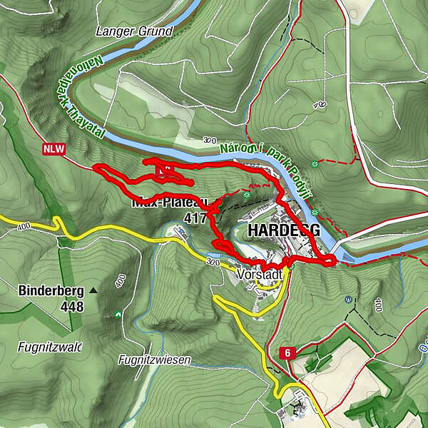 Hardegg Wanderweg Route 3 - BERGFEX - Wanderung - Tour Niederösterreich