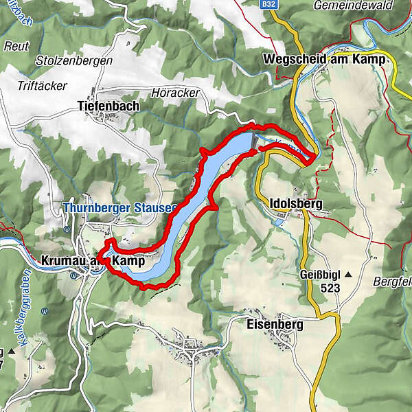 Thurnberger Stausee Rundwanderweg - BERGFEX - Escursionismo - Tour ...