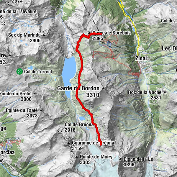 Moiry hut to Zinal - BERGFEX - Wanderung - Tour Wallis