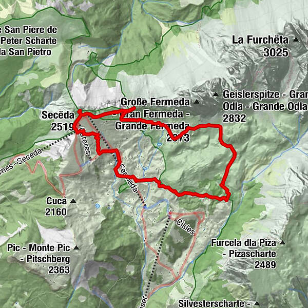 Seceda - Rundtour - BERGFEX - Wanderung - Tour Südtirol