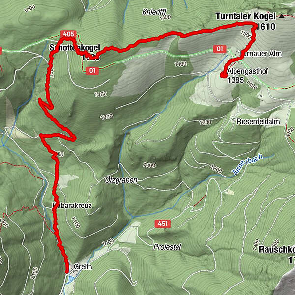 Turnaueralm - BERGFEX - Skitour - Tour Steiermark