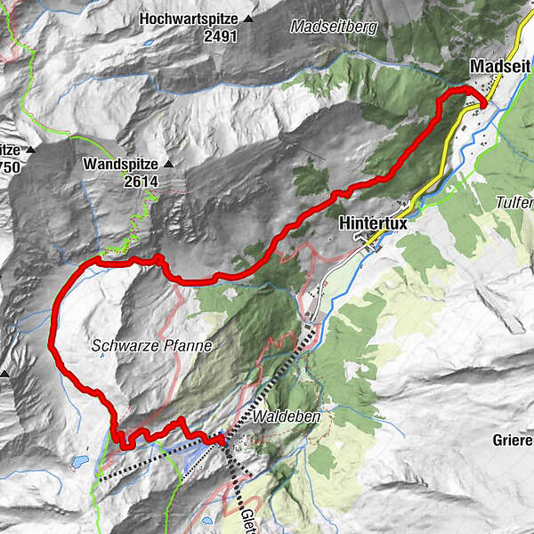 Sommerbergalm-Tuxer Joch-Weitental-Bichlalm-Madseit - BERGFEX ...
