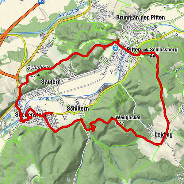 von Seebenstein nach Pitten und zurück - BERGFEX - Wanderung - Tour Niederösterreich