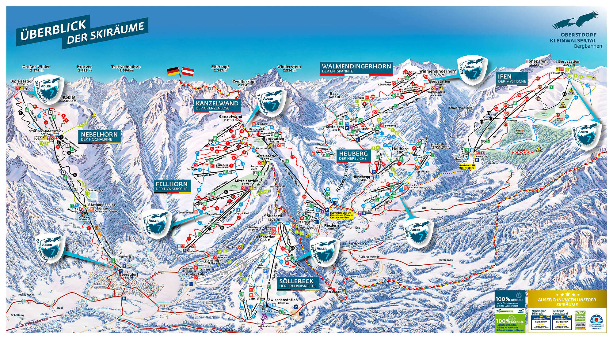 BERGFEX: Skigebiet Walmendingerhorn / Ifen / Heuberg - Skiurlaub ...