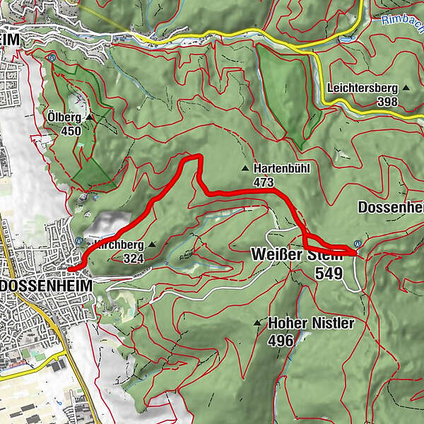Dossenheim - Am Kottenbrunnen - Weißer Stein - Zum Weißen Stein ...